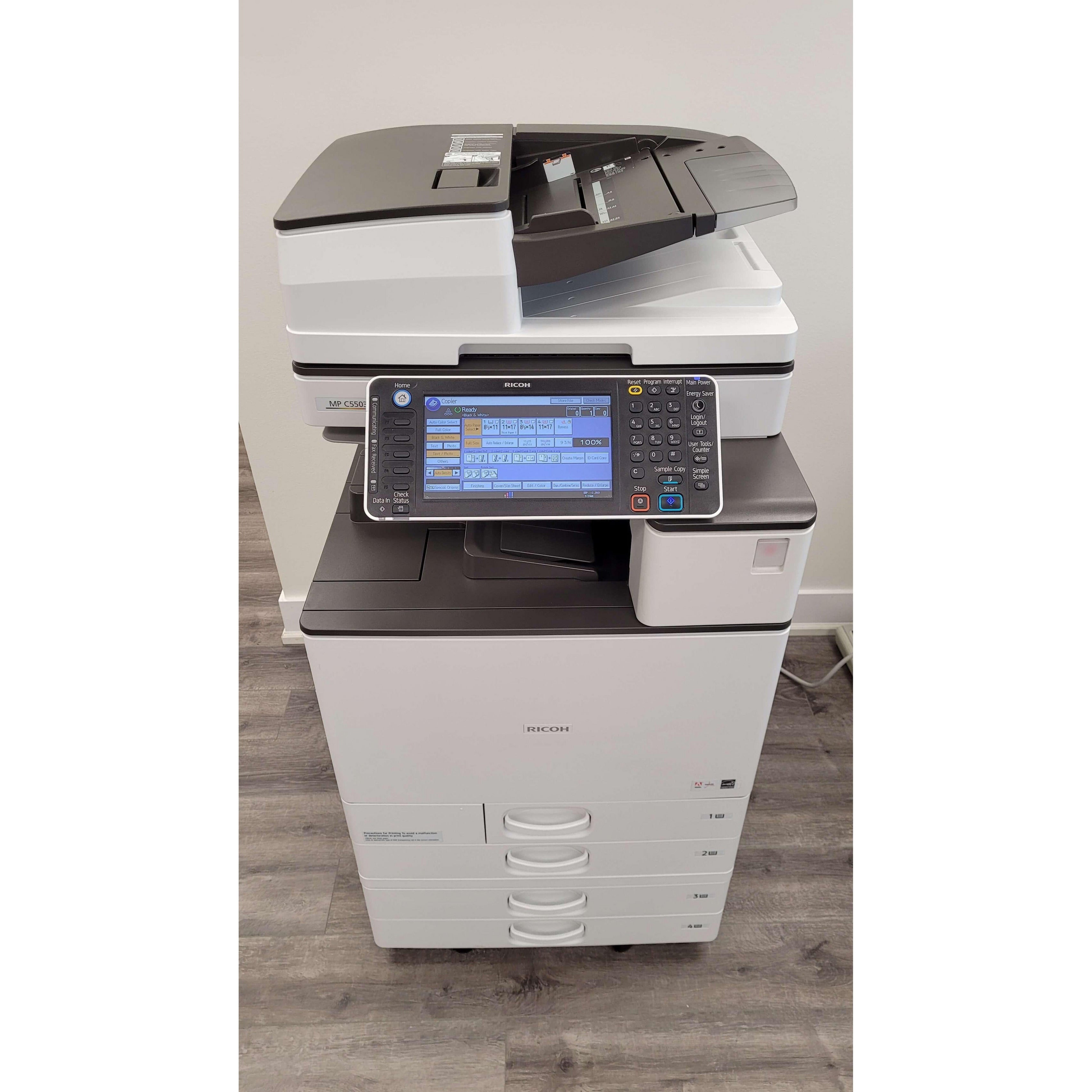Ricoh MP C4503 Colour Laser Printer - Copier - Scanner - 11x17 - Maple Copiers Inc.